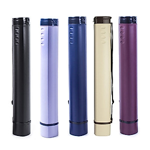 IWOMA Extendable Poster Tubes Expandable 25” to 40” with Shoulder Strap for Carry Documents Drawings Oil Paintings, Maroon