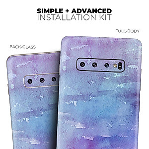 DesignSkinz Blotted Purple 896 Absorbed Watercolor Texture Protective Vinyl Decal Wrap Skin Cover Compatible with The Samsung Galaxy S20 (Screen Trim & Back Glass Skin)