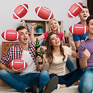 Jspupifip 120 Pcs Football Cutouts,11.8 x 7.1in Large Football Cardboard Bulletin Board Football Paper Cut Outs Sticker Decor with 200 Glue Point Dots for Classroom Sports Football Game Party Supplies