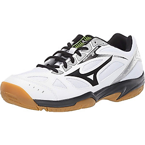 Mizuno womens Wave Cyclone 2 Volleyball Shoe, White/Black, 9.5 US