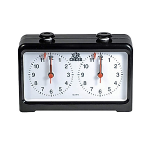 WE Games Royal Crest Analog Chess Clock/Timer by Wood Expressions