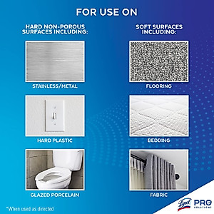 Lysol Disinfectant Spray, Household Essential Cleaning Supplies, Multi-Purpose Room Spray, Antibacterial Sanitizer Spray, Upholstery Deodorizer, Home and Bathroom, Crisp Linen,19 Fl Oz