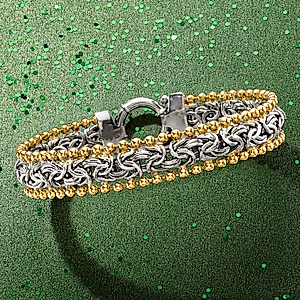 Ross-Simons Byzantine Beaded-Edge Bracelet