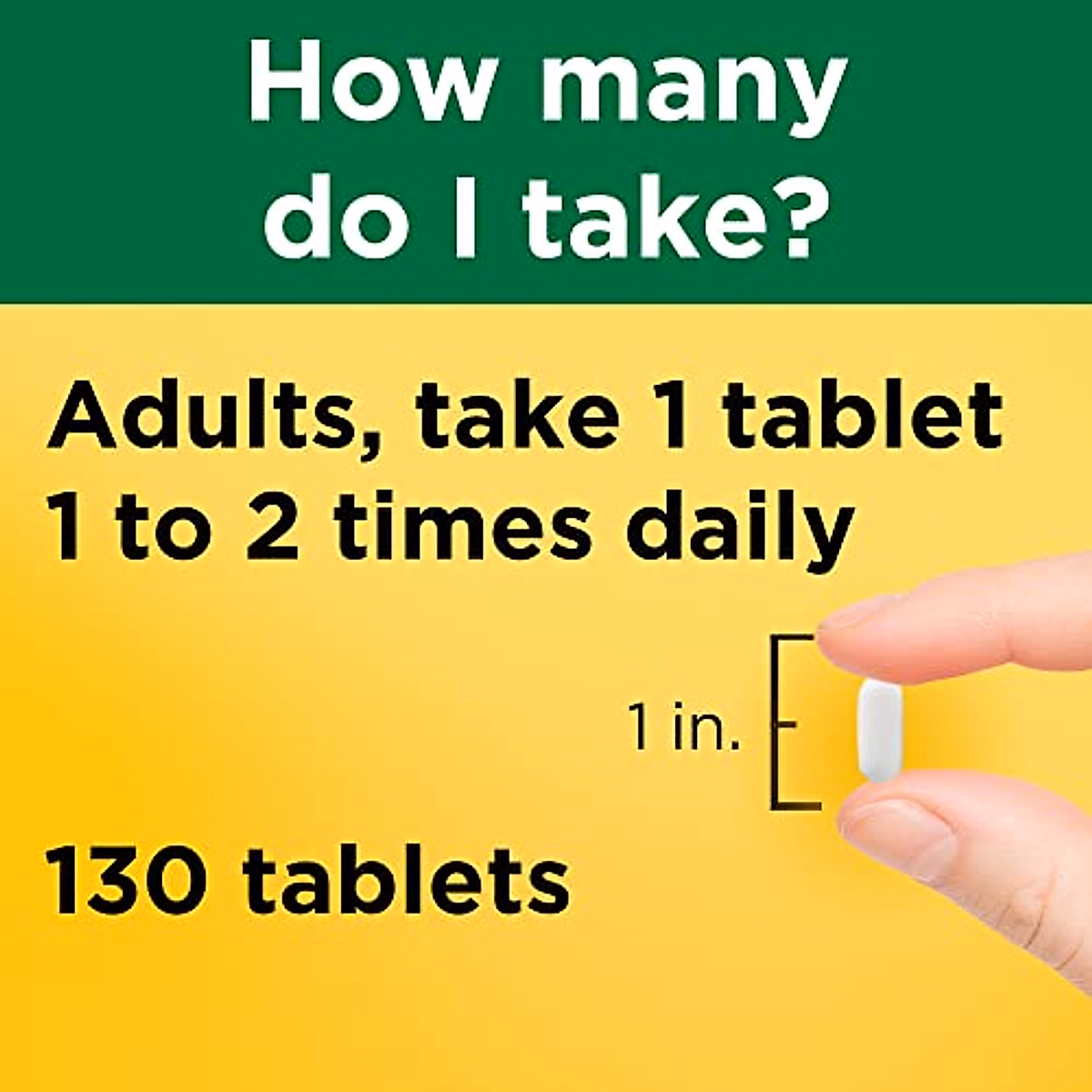 Nature Made Calcium 500 mg with Vitamin D3, Dietary Supplement for Bone Support, 130 Tablets