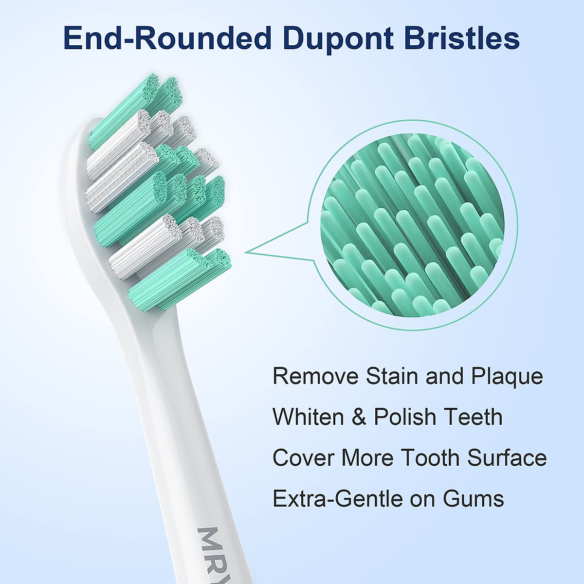 MRYUESG Toothbrush Replacement Heads Compatible with Philips Sonicare, 10 Pack, MRYUESG Electric Brush Head for Phillips C2 4100 Plaque Control