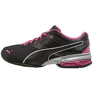 PUMA Women's Tazon 6 WN's fm Cross-Trainer Shoe, Black Silver/Beetroot Purple, 8 M US