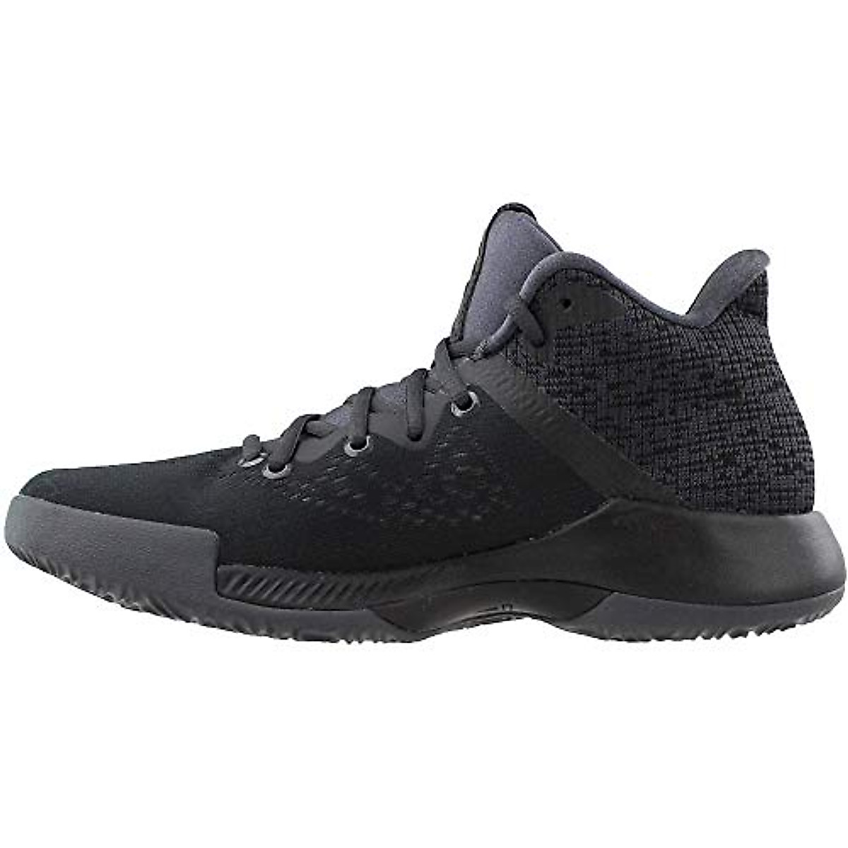 adidas Boy's Mad Bounce J Basketball Shoe, Utility Black/Black/Grey, 6.5 M US Big Kid