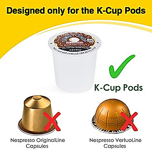 Aredpoook K Cup Coffee Pod Holder, Space Saving K Cup Holder, Acrylic Coffee Pod Storage for Keurig Kcups, Adhesive Coffee Pod Organizer, Compatible with 24 Kcup Pods Capsule Black