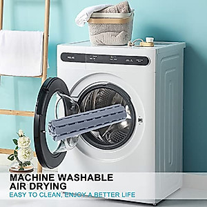 Linoows Shower Mat Non Slip Bath Mat for Tub and Shower Floor Mat, Machine Washable Bathtub Mat with Suction Cups and Drain Holes, Soft Bathroom Accessories, 27.5x15.7 Inch, Gray