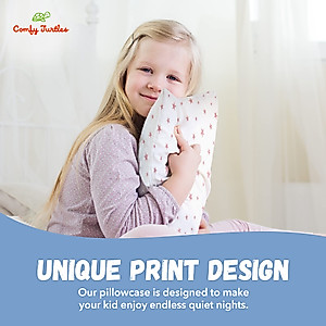 13x18 Toddler Pillowcase Cotton - Toddler Pillowcase Star, White Travel Pillow Case Cover, Toddler Breathable Pillow Case Star - Pink Stars on White