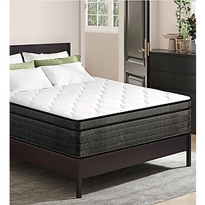 elitspace Hybrid Full Mattress,Memory Foam Hybrid 10 Inch Full Size Springs Mattresses,Fits All Bed Frames Full Size Mattress,Medium Firm Feel Mattress,CertiPUR-US.