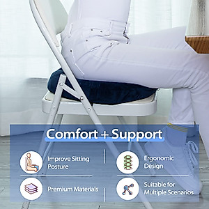HOMCA Donut Pillow for Tailbone Pain, Hemorrhoid Pillows for Sitting After Surgery, Memory Foam Coccyx Cushion for Postpartum Pregnancy, Car Seat Office Chair Cushion for Pressure Relief