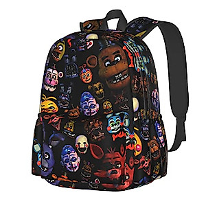 Fnaf backpacks Horror Game Midnight Bears backpack Bookbag bag 3d Casual Light Weight Backpack For Girls Boys Teens