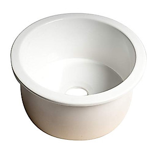 ALFI brand ABF1818R-W Kitchen Sink, White