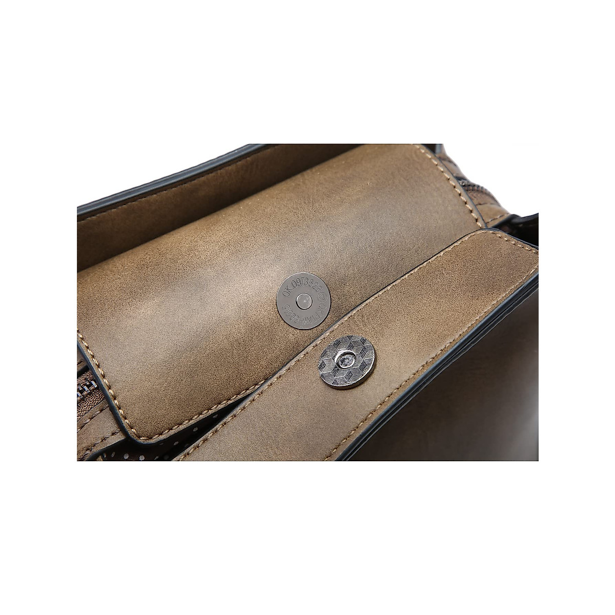 seOSTO Medium Women Crossbody Purse Bag with Tassel (Khaki)