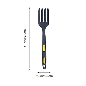 Hemoton Kitchen Gadget Noodle Cooking Fork Silicone Cooking Fork Cooking Spoon Non Stick Salad Fork Noddle Grabber