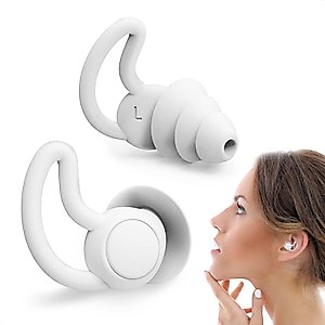 Reusable Ear Plugs for Sleeping - Safe Sound Blocking Ear Plugs Noise Cancelling Silicone Earplugs for Sleeping - (Reduce 40db) High Fidelity Earplugs for Musicians Hearing Protection Travel Ear Plugs