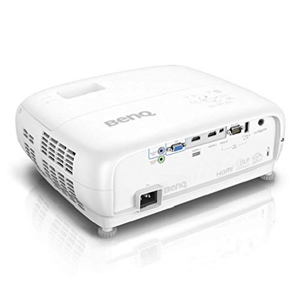 BenQ TK800 True 4K UHD HDR Home Entertainment Projector, DLP, 3000 Lumens, HMDI, Football Mode - White/Blue