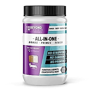 Beyond Paint BP73 1 Quart Primer, Finisher, Sealer All in One Multi Use Versatile Refinishing Paint for Furniture and Walls, Deep Blue