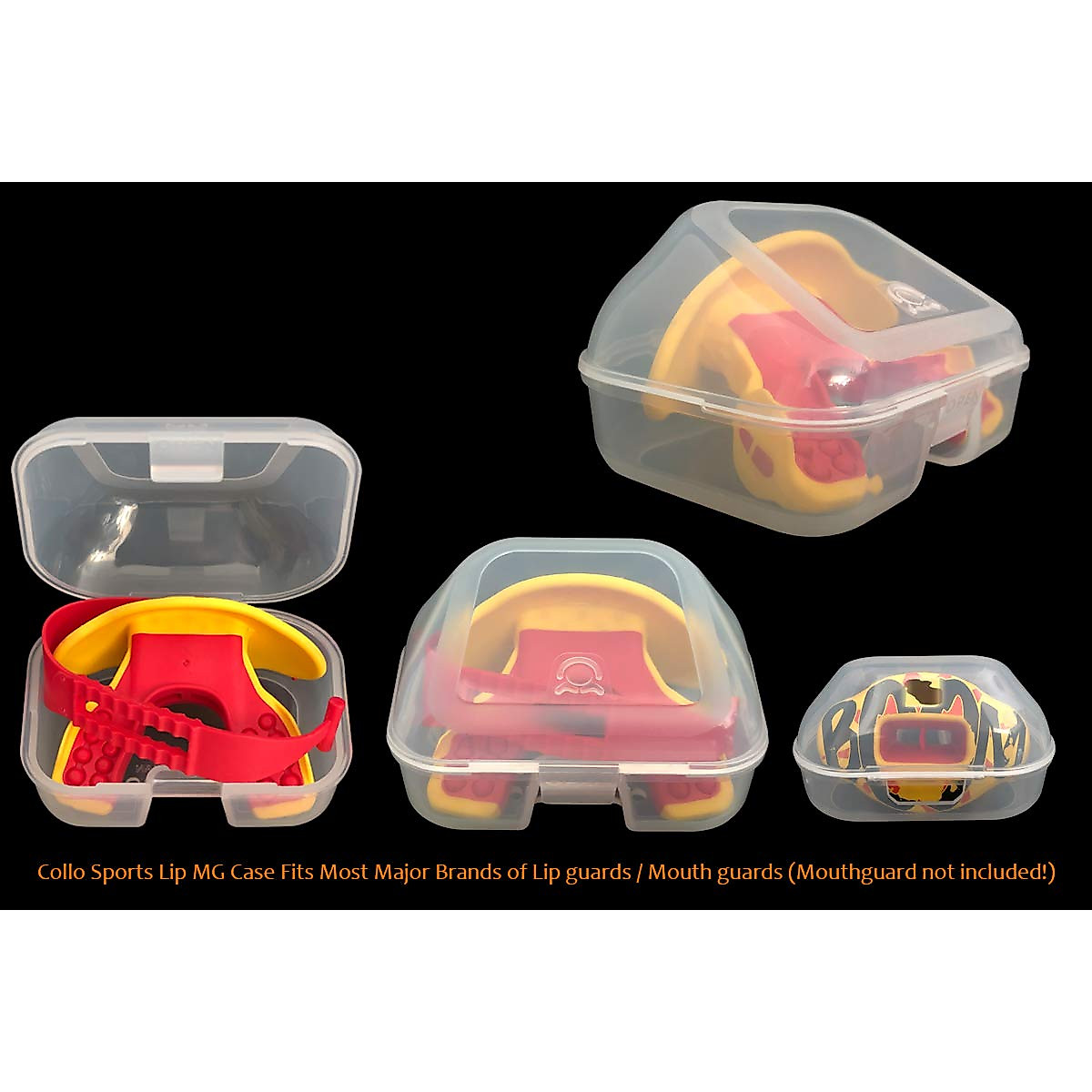 COOLLO SPORTS Mouth Guard Case Lip Guard Mouthpiece Case for Most Brand Mouthguard (Lip Guard Case/1pc)