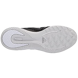 adidas Men's Icon 7 Turf Baseball Shoe, Black/White/Silver Metallic, 12