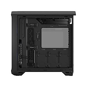 Fractal Design Torrent Compact RGB Black - Light Tint Tempered Glass Side Panels - Open Grille for Maximum air Intake - Two 180mm RGB PWM Fans Included - Type C - ATX Airflow Mid Tower PC Gaming Case