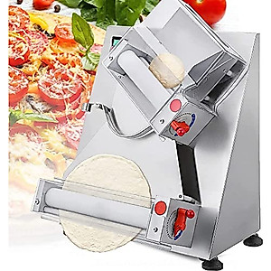 Pizza maker, 370W Automatic Commercial Pizza Dough Roller Sheeter, Electric Dough Press Machine, Making 5s/ Dough, for Rolling Various Dough