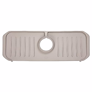 Clorox KeptClean Kitchen Faucet Splash Guard, one size, Almond Cream