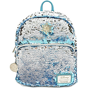 Loungefly Frozen Elsa Reversible Sequin Mini Backpack