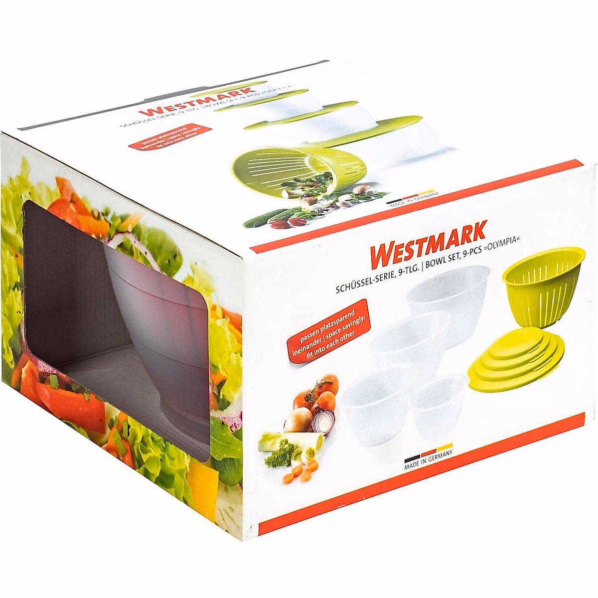 Westmark 9 Piece Container Set Olympia, one size, Red