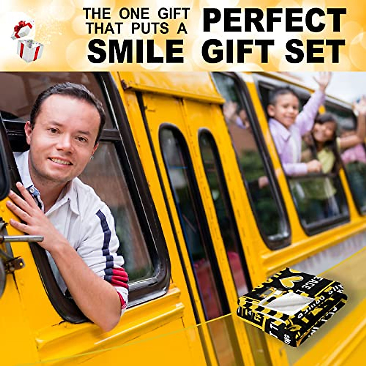 Bus Driver Gifts Blanket, Bus Driver Appreciation Gifts, School Bus Driver Gifts for Men Women, Birthday Gifts for Bus Driver, Thank You for School Bus Driver Back to School GiftsThrow Blanket 60"x50"