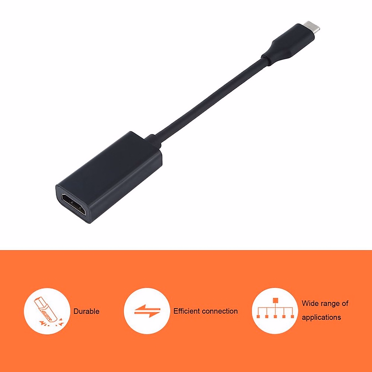 GAOHOU 4K Ultra HD USB 3.1 USB-C Type C to HDMI HDTV Dongle Adapter Cable Converter