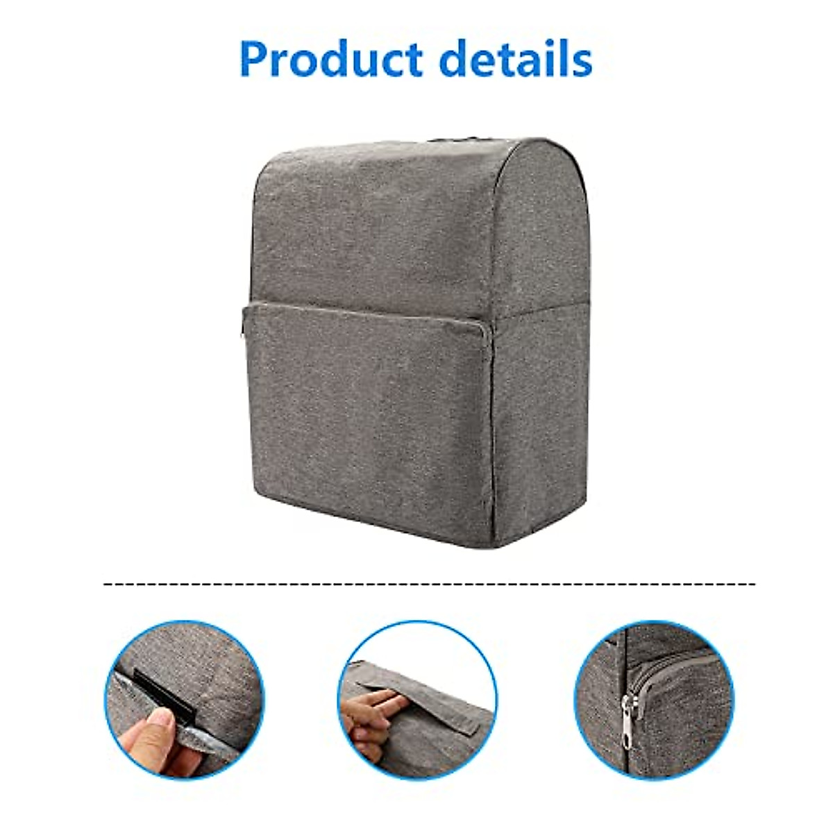 Kitchen Aid Mixer Cover,Kitchen Stand Mixer Cover Compatible with KitchenAid Tilt Head 4.5-5 Quart,Kitchenaid Covers Attachments With Pocket,Cover For Kitchen Aid Mixer,Kitchen Aid Mixer Accessories