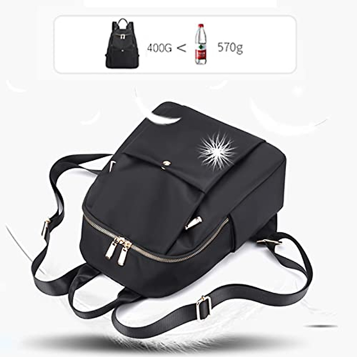 MUKJHOI Women Backpack Purse Waterproof Lightweight Fashion Casual Travel Ladies Shoulder Bag Daypack-Blue