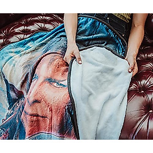 Labyrinth Movie Poster Fleece Throw Blanket | Plush Soft Polyester Cover for Sofa and Bed, Cozy Home Decor, Luxury Room Essential | Jim Henson Company Gifts for Adults, Teens | 45 x 60 Inches