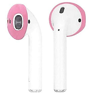 ALXCD Fit in Case Ear Cover Replacement for Air Pods Headphones, Silicone Earbud Covers Eartips, Compatible with Air Pods, 6 Pairs, White Black Pink Purple Green Gold