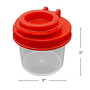 BRAZZA Salt and Pepper Shakers Moisture Proof Set, Perfect to go Camping Picnic Outdoors Kitchen Lunch Boxes Travel Spice Set Clear