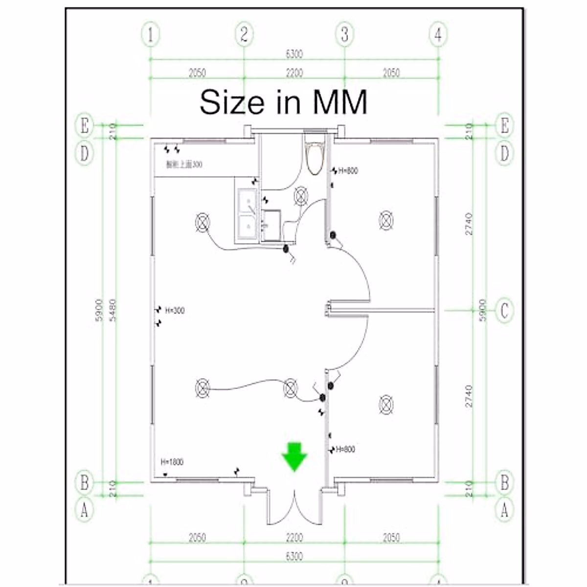 SAA Tiny Expandable Prefab House to Live in 1 Bathroom, 2 Rooms & 1 Kitchen- Foldable House, Container Home, Portable House, Tiny House for Small Family, Modular Guest House – 19 x 20 FT