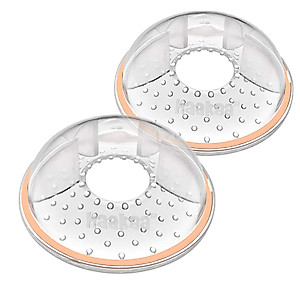 haakaa Breast Milk Collector Breast Shells Breast Milk Catcher Milk Savers Nipple Shells for Breastfeeding, Reusable & Easy to be Placed Under Bras, 2 Pack