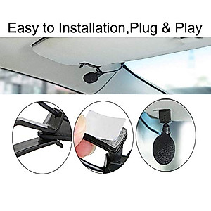 MICMXMO 3.5mm Microphone for Car Vehicle Head Unit GPS DVD Enabled Stereo Audio Radio Assembly Mic with 3m Cable, Plug and Play