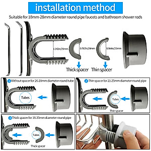 Jeonestan Faucet Sponge Holder Kitchen Sink Caddy Organizer Over Faucet Hanging Faucet Drain Rack for Sink Organizer