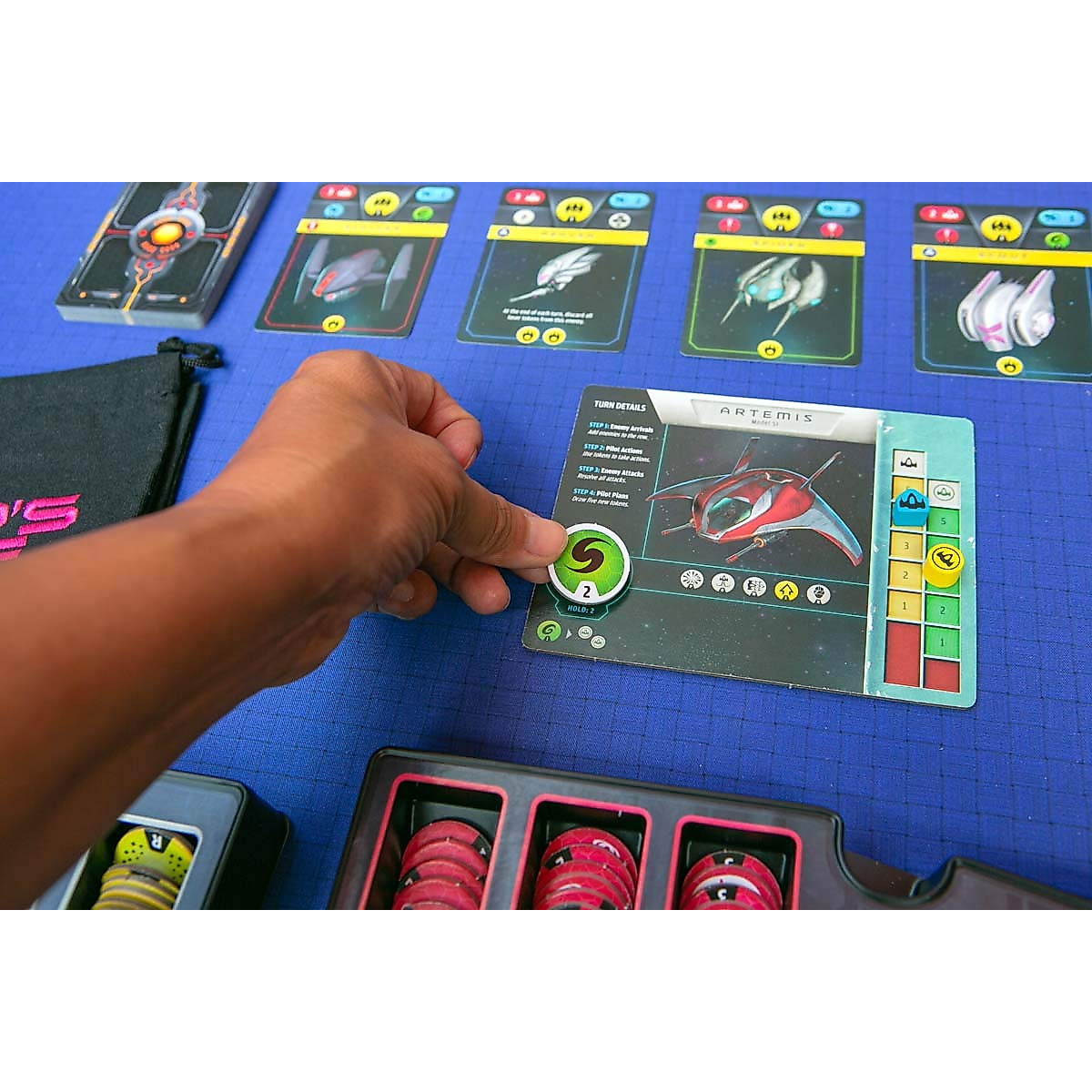 Renegade Game Studios Warp's Edge | A Solo bag-building Game of Epic Space Combat for Ages 10+