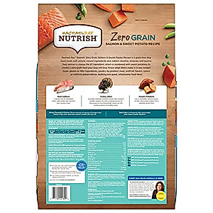 Rachael Ray Nutrish Zero Grain Dry Dog Food, Salmon & Sweet Potato Recipe, 11.5 Pounds