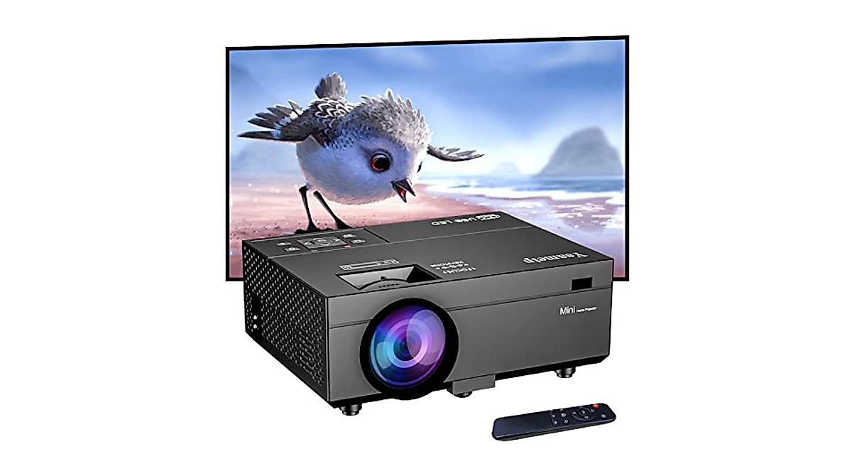 Ysametp Mini Projector | 1080P HD, 170” Screen, 8000 Lux