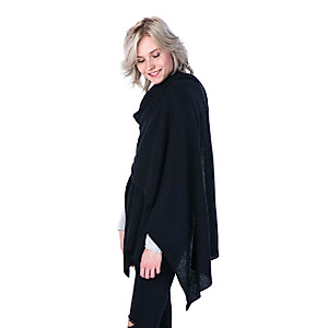 cashmere 4 U 100% Pure Cashmere Wrap Shawl- Extra Large Stole Scarf for Woman