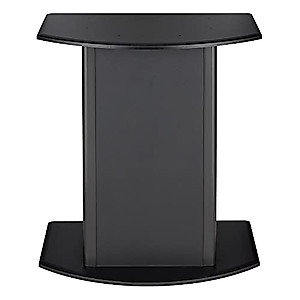 Aqueon Pedestal Bow Aquarium Stand, 26" W X 29" H, 29 LB, Black