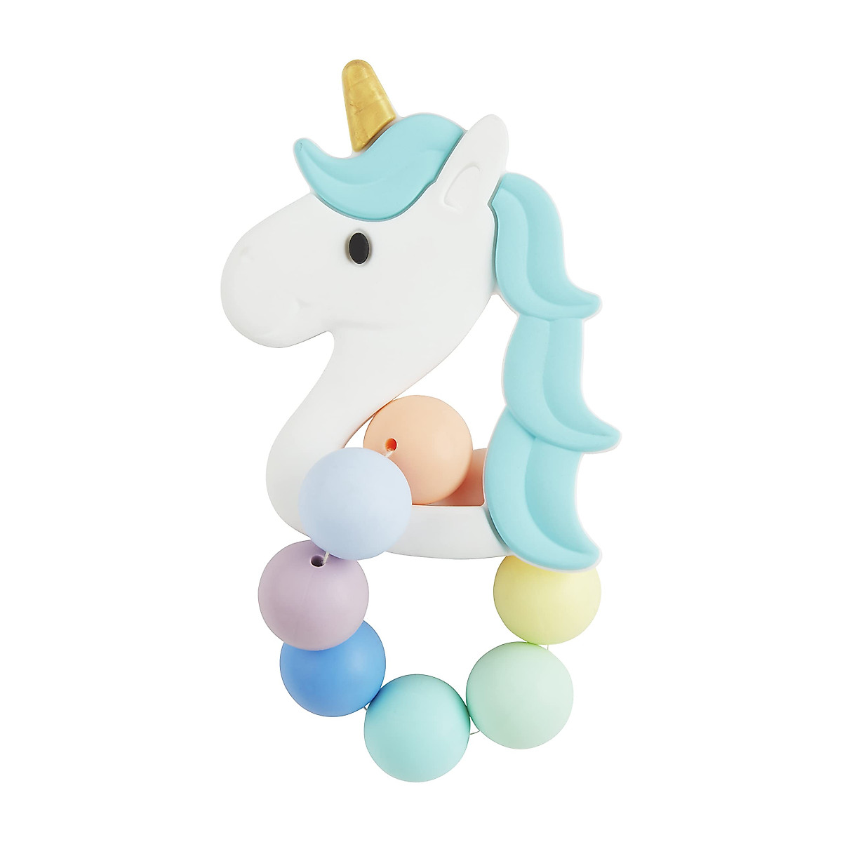 Mud Pie Unicorn Teether, Blue