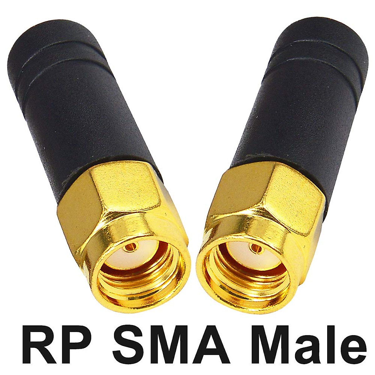 FPV Small WiFi Antenna 2.4GHz Bluetooth Mini WiFi Antenna Wireless Omni Thumb Antenna mmdvm Network Router RP SMA Male TX RX Mini RHCP Racing Drone Antenna for Multicopter Back Up Camera Pack of 2