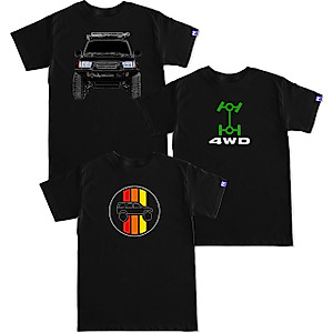 FTD Apparel Men's 3rd Gen 4 Runner Combo (3 Shirt Package) T Shirts - Large Black