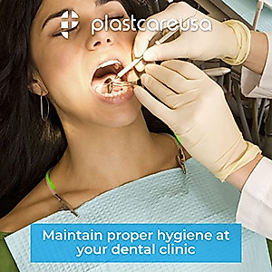 10 Pack Dental Bib Clips - Clamp Holders for Dental Bibs or Napkins - Disposable Silicone Chain and Clip Bib Holder - Blue, Green, Pink, Purple, Orange (2 of Each Color)